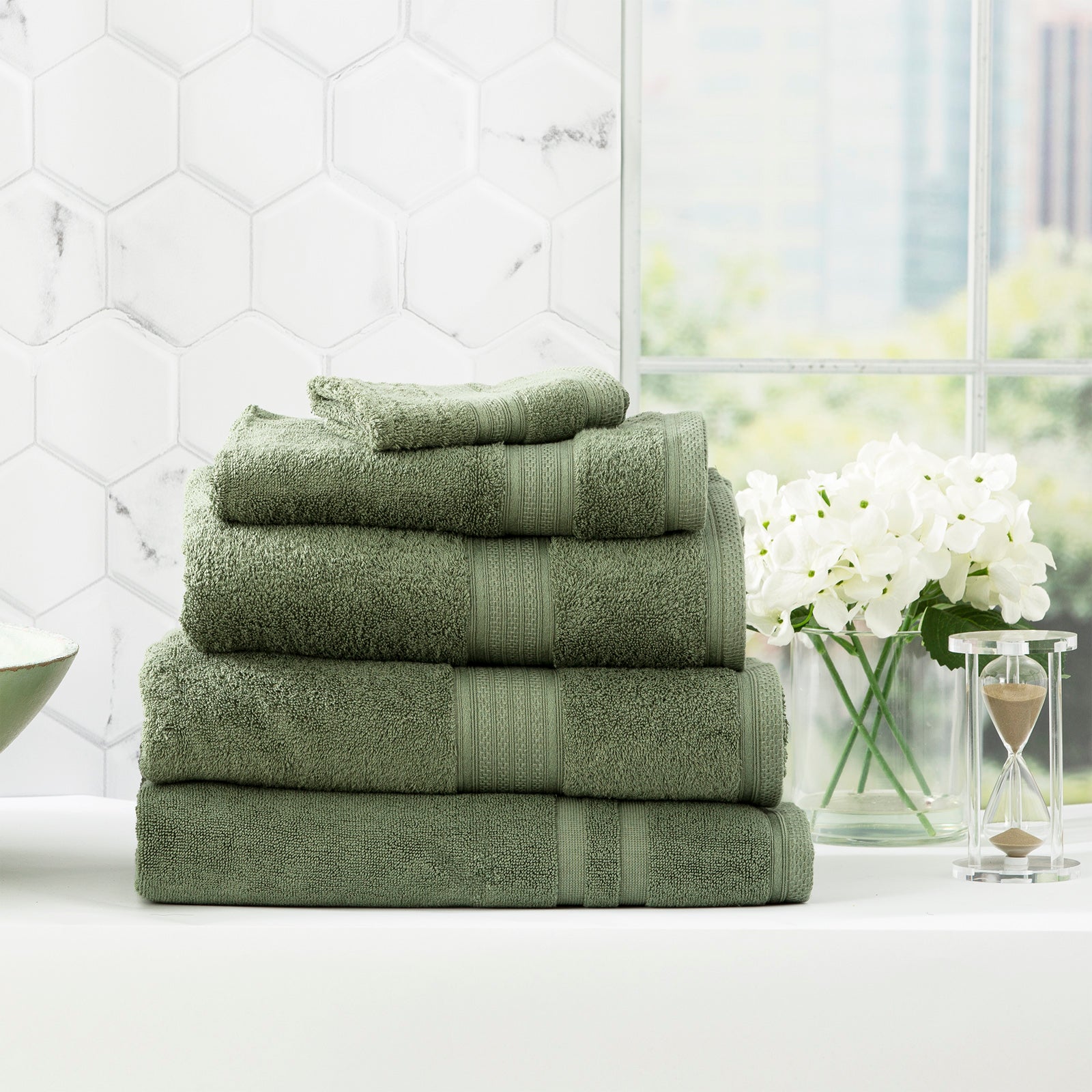 Green Bath Towels| Green Towels