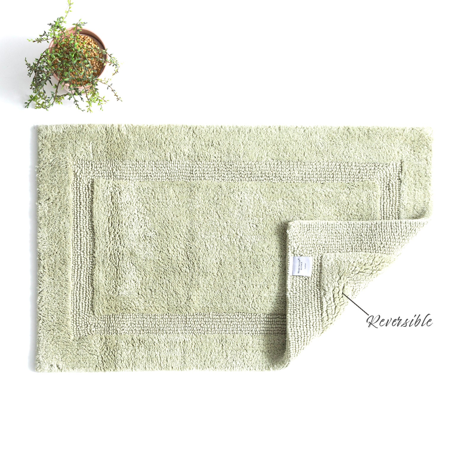Bath Mats | Non Slip Shower and Toilet Rugs & Runners | Khaki