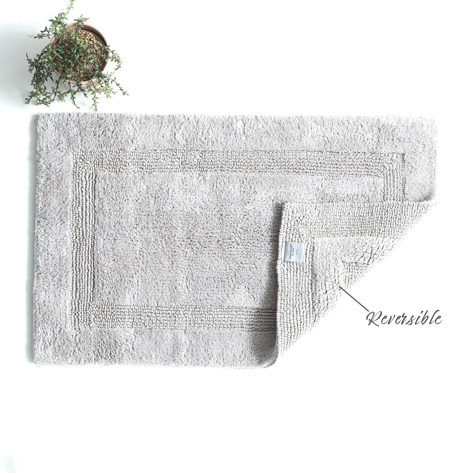 Bamboo & Cotton Bath Mats | Soho Mats | Bath Collection in Granite