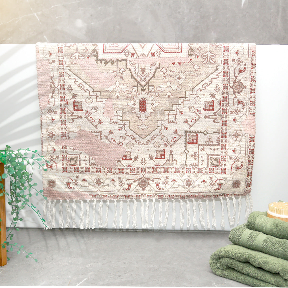 Bath Mats | Non Slip Shower and Toilet Rugs & Runners | Vintage Washed ...