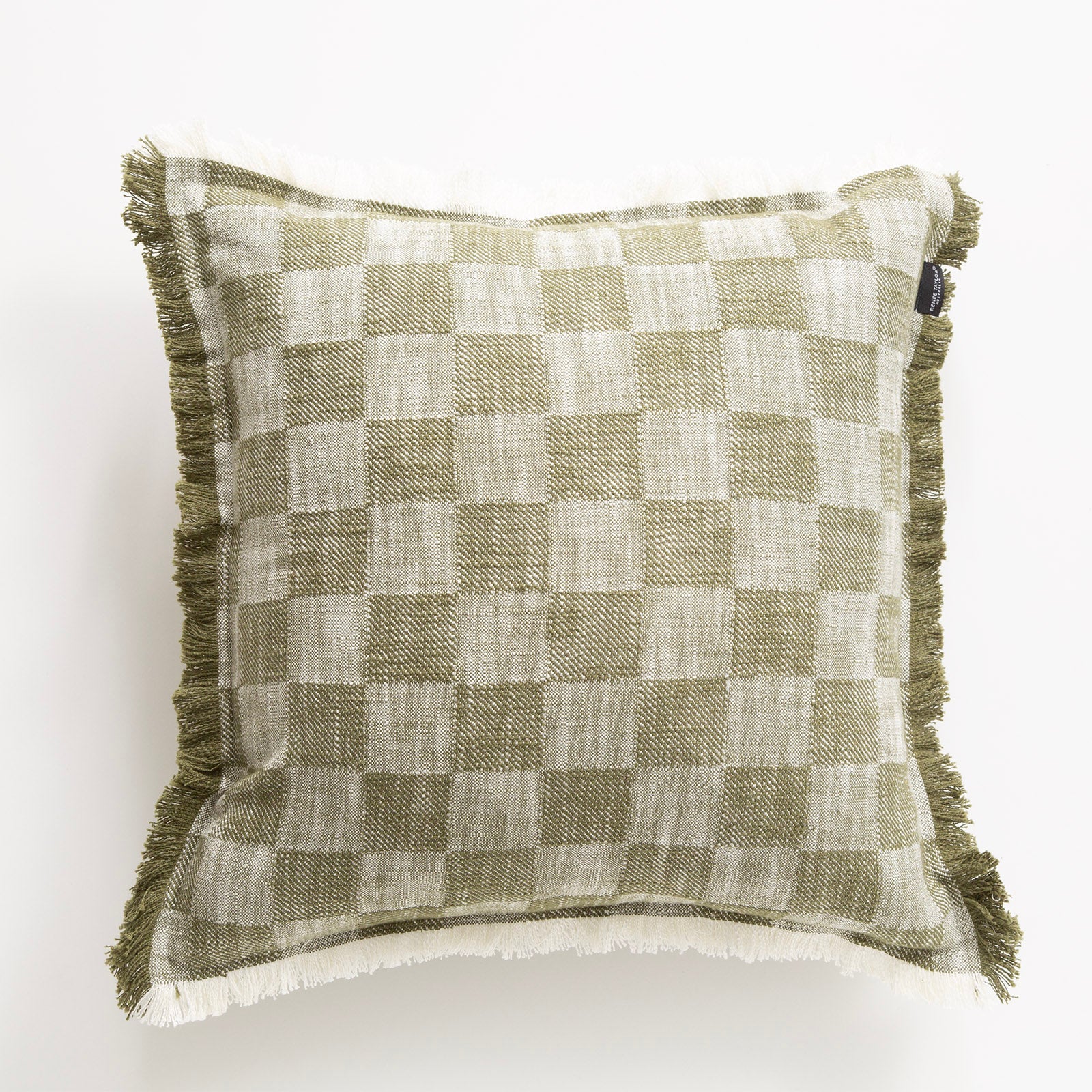 Checkered Cushion Cover Noah Jade| Decorative Cushions