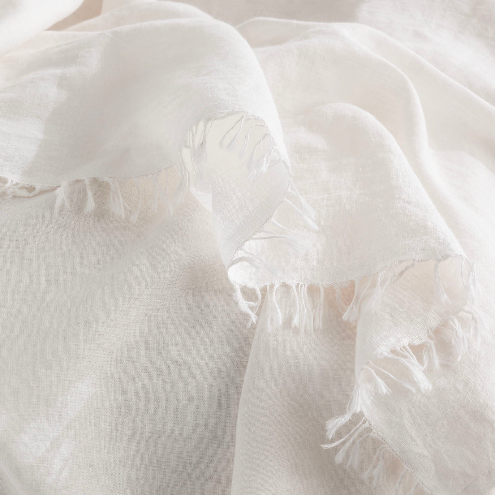 Linen Throw | White Linen throw | White Throw | Spring Summer Throw