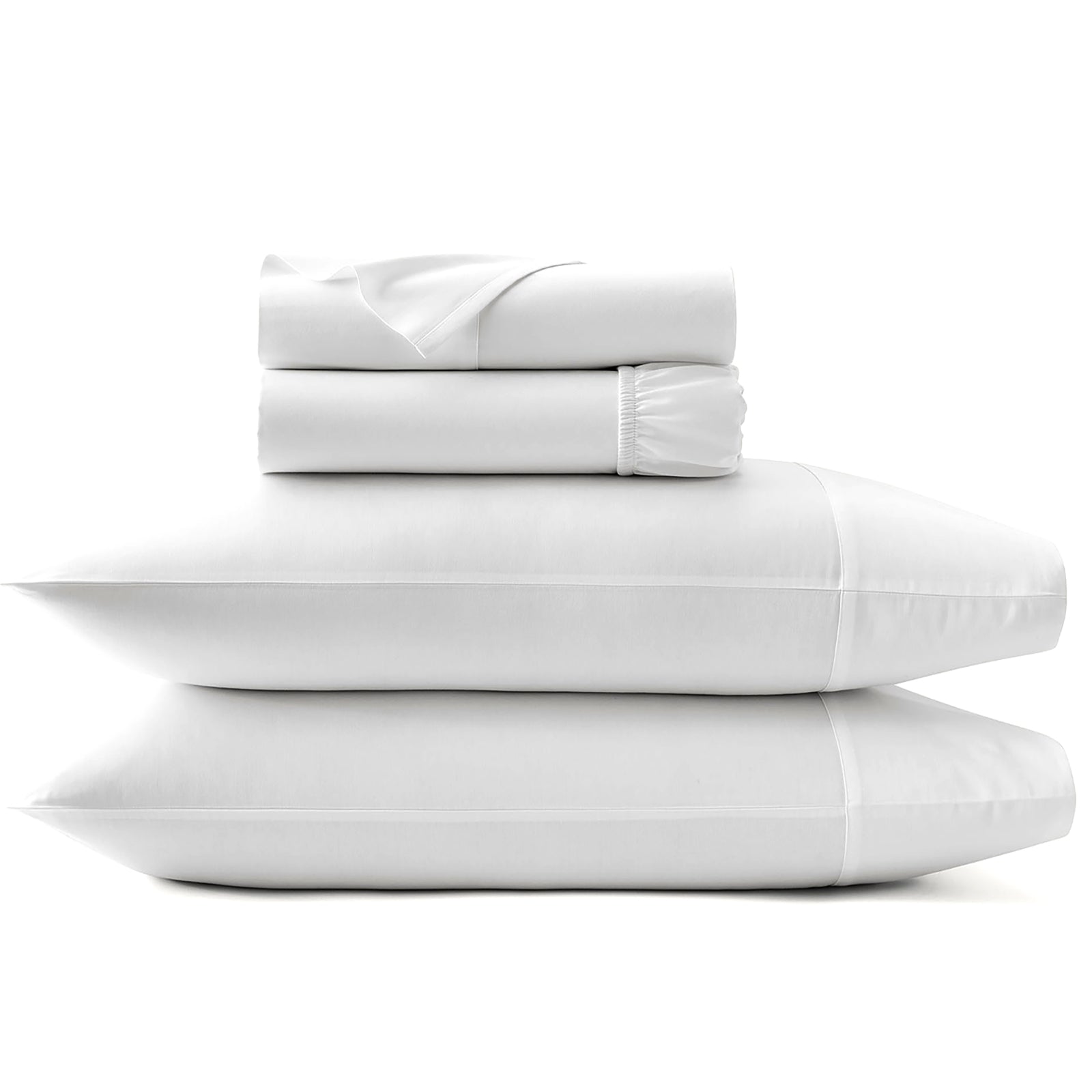 Natural Cotton Sheets 500 Thread count Sheet sets White
