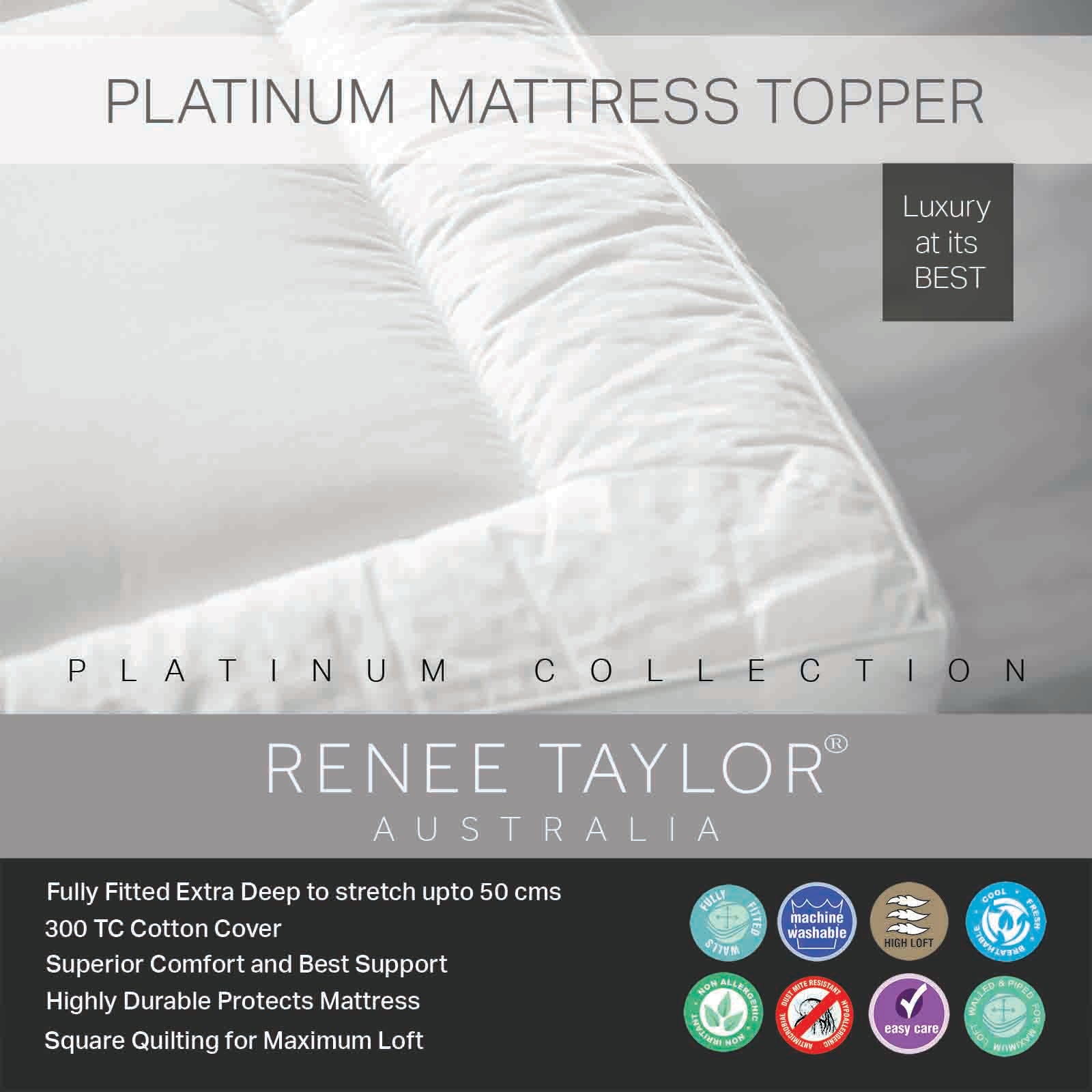 Mattress Toppers & Pads | Platinum Mattress Topper High Loft, extra deep