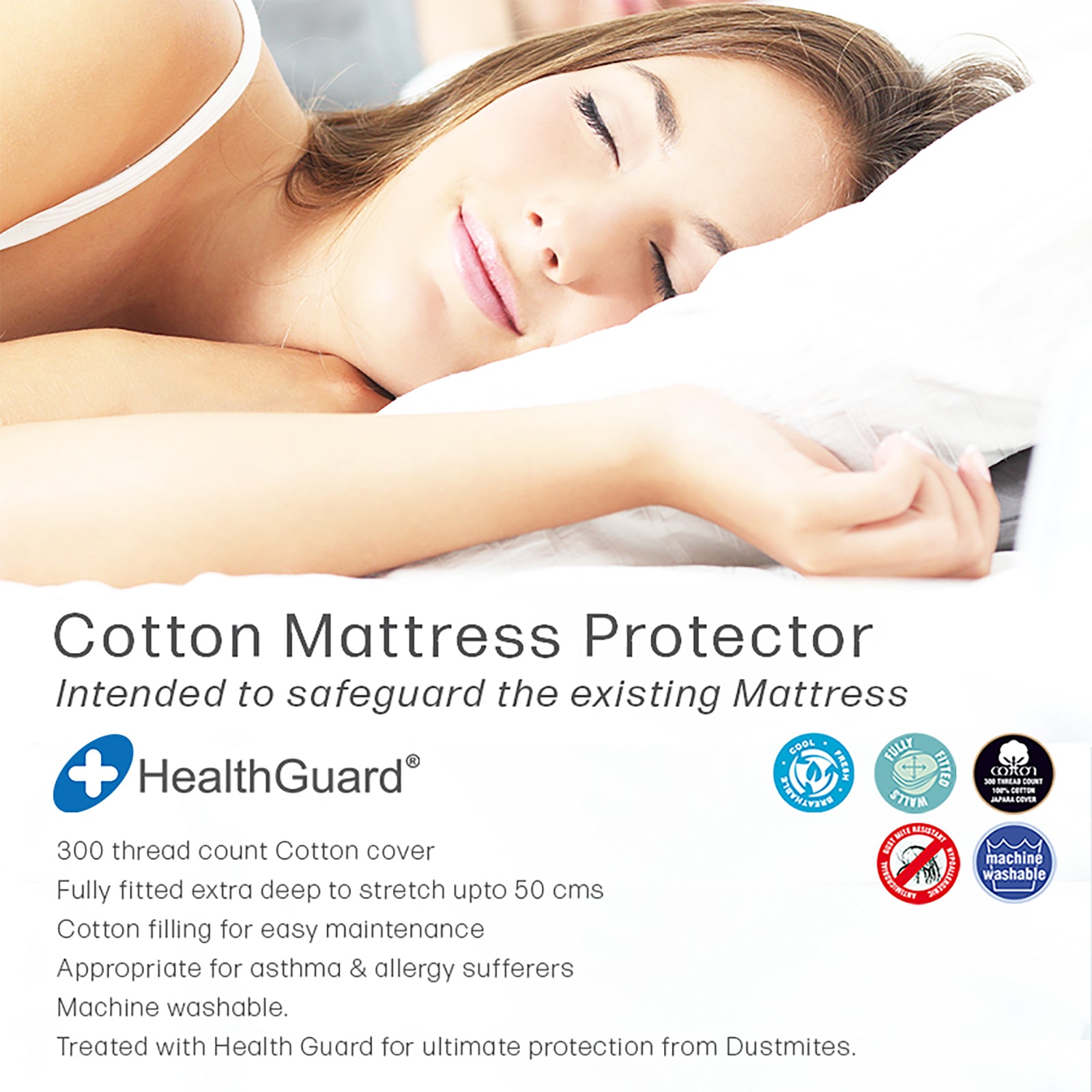 Shop Mattress Protectors Online | Cotton Mattress Protector | Fully Fitted
