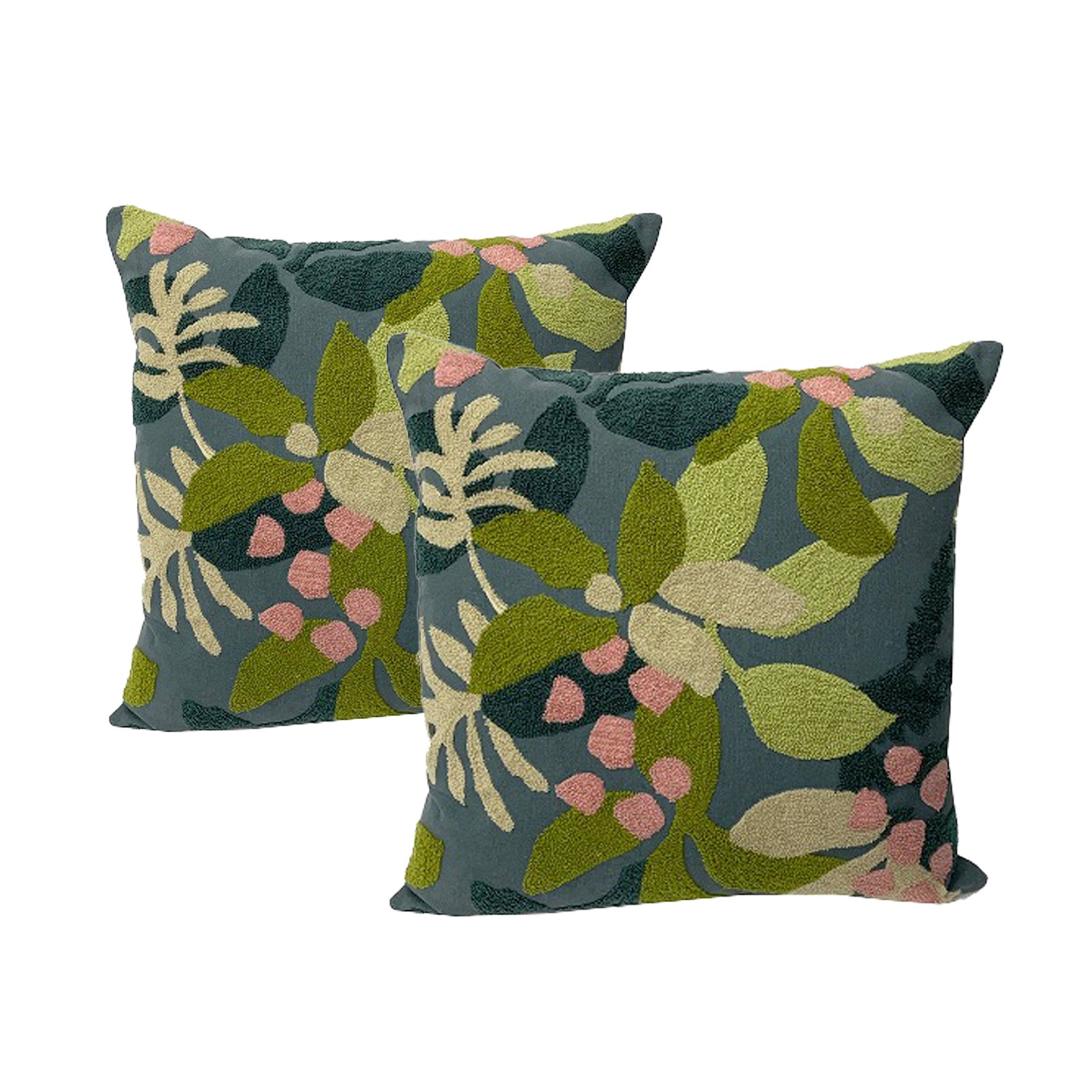 Embroidered Cushions Talia Midnight Multicolour