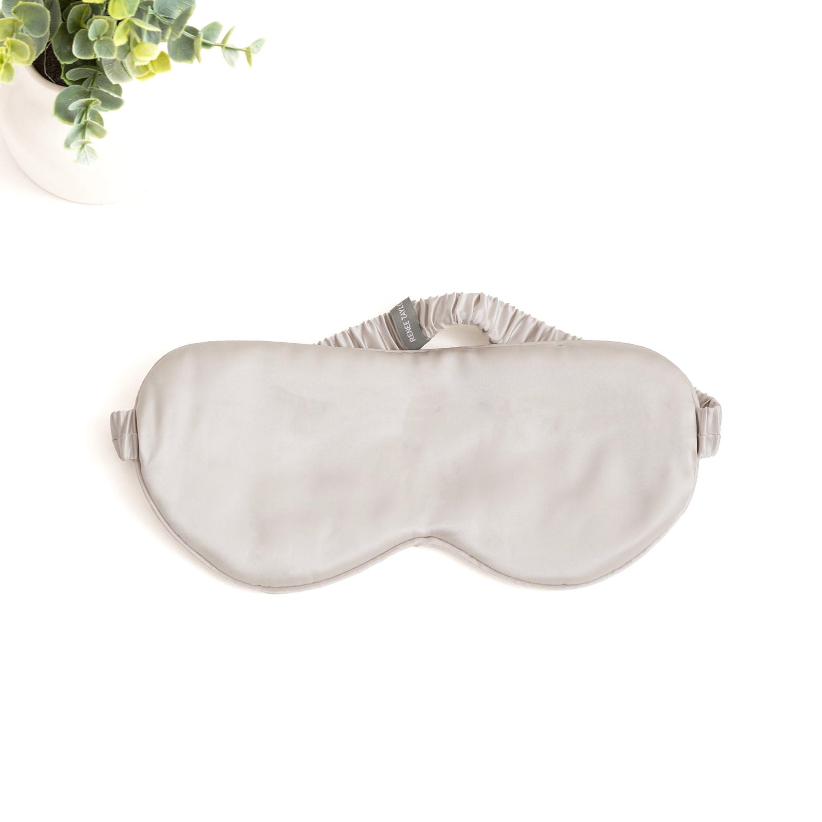 Silk Eye Mask Silver